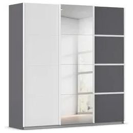 Kleiderschrank Rauch "Schwebet&uuml;renschrank OTTO ́s Choice Garderobe Schrank TOP ANGEBOT Avola", grau (graumetallic, alpinwei&szlig;, leisten wei&szlig;), B:203cm H:229cm T:62cm, Holzwerkstoff, Schr&auml;nke, Kleiderschrank, mit eleganten Zierleisten in Chrom, Schwarz oder Wei&szlig; MADE IN GERMANY