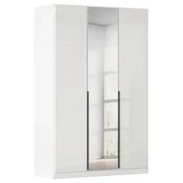 Dreht&uuml;renschrank OTTO HOME "Kleiderschrank Kleiderschr&auml;nke Schrank Garderobe AGORDO mit Glasfront", wei&szlig; (alpinwei&szlig;, glas kristallwei&szlig;), B:136cm H:229cm T:54cm, Holzwerkstoff, Schr&auml;nke, Dreht&uuml;renschrank, durchdachte Innenausstattung, in 8 Breiten und 2 H&ouml;hen MADE IN GERMANY