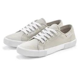 Sneaker Lascana, Damen, Gr. 39, grau, Obermaterial: 100% Textilmaterial. Decksohle: 100% Textilmaterial. Futter: 100% Textilmaterial. Laufsohle: 100% Synthetik, unifarben, Basic, Schuhe Skaterschuh Canvassneaker Sneaker low, aus Textil, Schn&uuml;rhalbschuh, Freizeitschuh, Turnschuh
