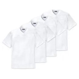 T-Shirt Schiesser "T-Shirt American T-Shirt 4er Pack", Damen, Gr. 3XL, wei&szlig;, Obermaterial: 100% Baumwolle CO., Shirts T-Shirt