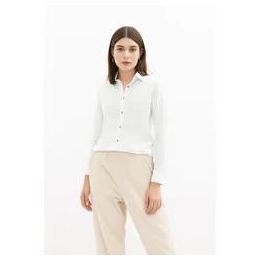 V&eacute;ro Moda Langarmbluse VERO MODA "VMNORA LS OVERSIZE SHIRT WVN GA NOOS", Damen, Gr. L, wei&szlig; (hellwei&szlig;), Web, Obermaterial: 53% Polyester, 47% Viskose, unifarben, oversize Po-bedeckend, Blusen