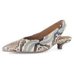 Slingpumps Gabor "Slingpumps", Damen, Gr. 38,5, multicolour, Schuhe Slingpumps