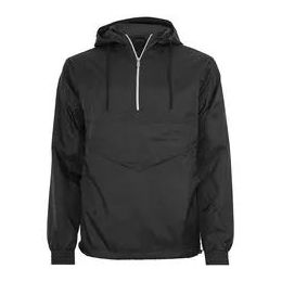 Windbreaker Urban Classics "Urban Classics Herren Pull Over Windbreaker", Damen, Gr. L, schwarz, 100% Polyamid, unifarben, normal, ohne Ausschnitt, Jacken Windbreaker