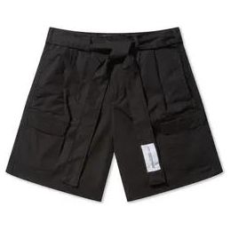 Cargoshorts IRASUTO STUDIOS "Irasuto Studios RIP STOP PLEATED SHORTS", Herren, Gr. XXL, US-Gr&ouml;&szlig;en, schwarz, 70% Polyester, 30% Baumwolle, unifarben, normal, Hosen