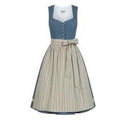 N&uuml;bler Dirndl N&Uuml;BLER "Midi Dirndl Felicitas", Damen, Gr. 44, EURO, blau, Obermaterial: 100% Polyester PES., Kleider