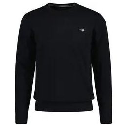 Sweater Gant "Strickpullover CLASSIC COTTON C-NECK", Herren, Gr. M, blau, Obermaterial: 100% Baumwolle CO., Sweatshirts Sweater
