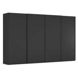 Schwebet&uuml;renschrank Rauch "Kleiderschrank Schrank Garderobe Schlafzimmerschrank SCALE-FYRA", schwarz-wei&szlig; (schwarz, griffleisten schwarz), B:360cm H:223cm T:68cm, Holzwerkstoff, Schr&auml;nke, Schwebet&uuml;renschrank, edle viergeteilte T&uuml;ren viele Farben und Griff-Farben MADE IN GERMANY