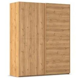 Schwebet&uuml;renschrank Rauch "Kleiderschrank Schrank Garderobe Schlafzimmerschrank SCALE-WOOD", braun (asteiche massiv, griffleisten asteiche), B:181cm H:223cm T:68cm, Holz teilmassiv, Schr&auml;nke, Schwebet&uuml;renschrank, senkrecht geteilte T&uuml;ren in robuster massiver Asteiche MADE IN GERMANY
