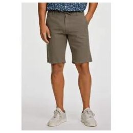 Shorts LINDBERGH "Leinenshorts Relaxed Fit", Herren, Gr. S, dk army, Obermaterial: 55% Leinen, 45% Baumwolle, unifarben, relaxed fit, Hosen Shorts