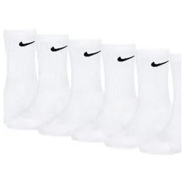 Socken Nike SPORTSWEAR "f&uuml;r Kinder NHB Nike DF PERF BASIC CREW", Damen, Gr. 27-34,5, wei&szlig;, Obermaterial: 76% Baumwolle, 21% Polyester, 3% Elasthan, Socken Socken, 6er-Pack, mit Elasthan