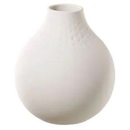 Villeroy & Boch Dekovase VILLEROY & BOCH "Vase Perle Manufacture Collier 12 cm", wei&szlig; (blanc), Vasen