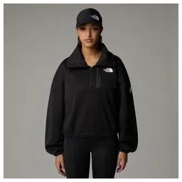 Fleecejacke The North Face "W MA FLEECE INTEREST 1/4 ZIP", Damen, Gr. XL, tnf schwarz, Fleece, Obermaterial: 100% Polyester, unifarben, regular fit normal, Rundhals, eingesetzt gerader Abschluss, Jacken Fleecejacke, sportlicher Stil, f&uuml;r Fitness und Training, f&uuml;r Erwachsene