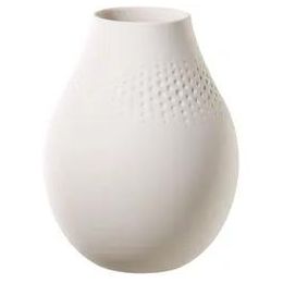 Villeroy & Boch Dekovase VILLEROY & BOCH "Vase Perle Manufacture Collier 20 cm", wei&szlig; (blanc), Vasen