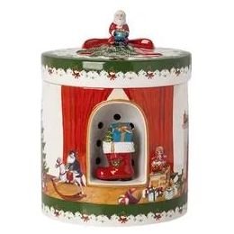 Villeroy & Boch Spieluhr VILLEROY & BOCH "Dekofigur Paket "Santa bringt Geschenke" Christmas Toys &oslash; 17 cm bunt", bunt, Spieluhren, KinderL:17cm, Porzellan, L:17cm