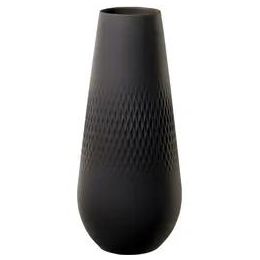 Villeroy & Boch Dekovase VILLEROY & BOCH "Vase Manufacture Collier 26 cm", schwarz (noir), Vasen
