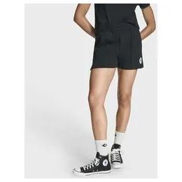 Sweatshorts Converse "SSNL ESSENTIALS KNIT SHORT", Damen, Gr. M, N-Gr, Converse schwarz, Obermaterial: 80% Baumwolle, 20% Polyester, Hosen Sweatshorts, sportlicher Stil, f&uuml;r entspannte und sportliche Aktivit&auml;ten