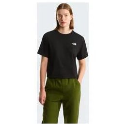T-Shirt The North Face "W EVOLUTION SIMPLE DOME CROP RLX SS TEE", Damen, Gr. L, tnf schwarz, Obermaterial: 100% Baumwolle, Shirts T-Shirt, sportlicher Stil, kurzer und relaxter Schnitt, aus Poly-Baumwolle