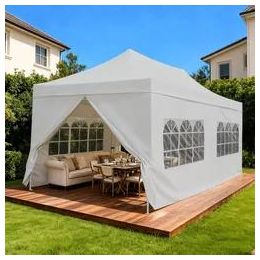 Faltpavillon Konifera "Valencia Pro", wei&szlig;, B/H/T: 292cm x 322cm x 580cm, Pavillons, BxTxH: 300x600x330 cm