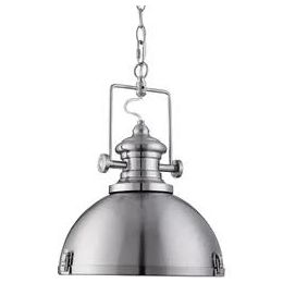 Searchlight H&auml;ngeleuchte "Louisiana Pendant", satin, silber, 1, &Oslash; 31cm H: 39cm, 1 Stk., Leuchten, H&auml;ngeleuchte
