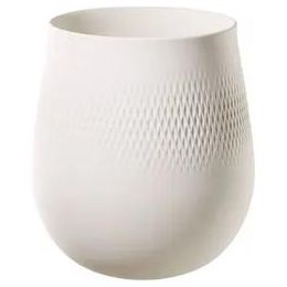 Villeroy & Boch Dekovase VILLEROY & BOCH "Vase Manufacture Collier 23 cm", wei&szlig; (blanc), Vasen
