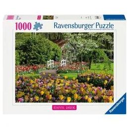 Puzzle Ravensburger "Beautiful Gardens, Keukenhof Gardens, Netherlands", bunt, Puzzles, KinderB:70cm H:50cm, Pappe, Made in Germany, B:70cm H:50cm