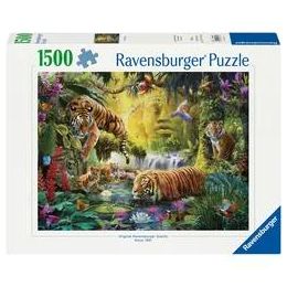 Puzzle Ravensburger "Idylle am Wasserloch", bunt, Puzzles, KinderB:80cm H:60cm, Pappe, Made in Germany, B:80cm H:60cm
