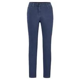Regular-fit-Jeans GOLDNER "Lange Freizeithose BELLA mit Formbund", Damen, Gr. 42, N-Gr, blau (hellblau), Obermaterial: 65% Baumwolle CO. 31% Polyester PES. 4% Elasthan EL., Jeans