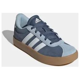Sneaker Adidas SPORTSWEAR "VL COURT 3.0", M&auml;dchen, Gr. 31, preloved ink, ftwr wei&szlig;, wonder blau, Leder, Synthetik, Schuhe Sneaker, inspiriert vom Design des Adidas samba, f&uuml;r Kinder & Jugendliche