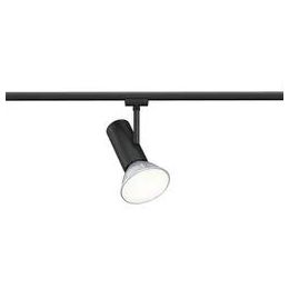 Paulmann Schienensystem-Leuchten "URail Schienenspot Apol Einzelspot E27 max. 50W 230V", schwarz, 1, &Oslash; 6,2cm H: 19,5cm, 1 Stk., Leuchten, dimmbar, LED Schienensystem