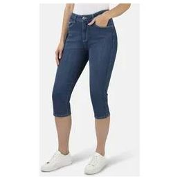 7/8-Jeans STOOKER WOMEN "Tahiti Denim Capri Slim Fit", Damen, Gr. 40, blau (blau denim), Denim/Jeans, 84% Baumwolle, 14% Polyester, 2% Elasthan, eng 7/8-L&auml;nge, Jeans, Capri Slim Fit Casual Clean Wash Denim Jeans f&uuml;r Damen