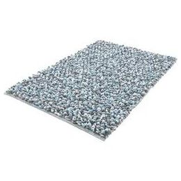 Badematte Kleine Wolke "Sling", gr&uuml;n (opal), H:20mm, Baumwolle, Polyester, Badematten, Badematte, Badteppich, handgefertigt, 2 farbige Schlingenoptik
