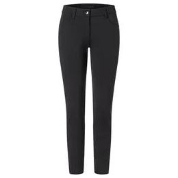 Stoffhose MAC "SLIM", Damen, Gr. 42, L&auml;nge 30, schwarz, Jersey, Obermaterial: 63% Viskose, 33% Polyamid, 4% Elasthan, unifarben, slim fit kn&ouml;chellang, Hosen Stoffhose, Sommerhose im Five-Pocket Style