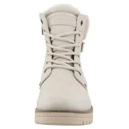 Stiefel Tom Tailor "Tom Tailor Winter Boots", Damen, Gr. 38, cream, unifarben, Schuhe Stiefel
