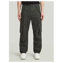G-Star Raw Cargohose G-STAR "R-3N Regular Straight Cargohose", Damen, Gr. 34, L&auml;nge 32, asfalt, Obermaterial: 100% Baumwolle, Hosen Cargohose