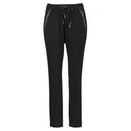 2-in-1-Hose GOLDNER "Hose SARA", Damen, Gr. 38, N-Gr, schwarz, Obermaterial: 67% Viskose CV. 27% Polyamid PA. 6% Elasthan EL., Hosen