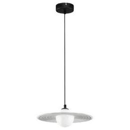 NOVA LUCE Pendelleuchte "REFLET", schwarz, wei&szlig;, 1, &Oslash; 30cm H: 220cm, 1 Stk., Leuchten, Pendelleuchte