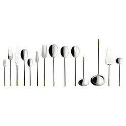 Villeroy & Boch Besteck-Set VILLEROY & BOCH "Tafelbesteck Ella 70er Set silber-gold", bunt (silber, gold), Essbesteck-Sets