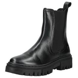 Stiefelette BAGATT "BAGATT Stiefelette Leder/Textil", Damen, Gr. 38, schwarz, Leder, Textil, Schuhe Stiefelette