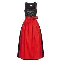 N&uuml;bler Dirndl N&Uuml;BLER "Dirndl lang Thea", Damen, Gr. 54, EURO, schwarz, Obermaterial: 100% Baumwolle CO., Kleider