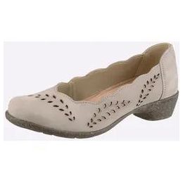 Pumps Casual Looks, Damen, Gr. 38, beige, Nubukleder, Schuhe Pumps