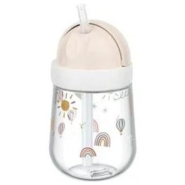 Kinderbecher Mepal "Strohhalmbecher Mio 300 ml", beige (sunshine, rainbow), 1 tlg., Polypropylen, Trinkgef&auml;&szlig;e, Kinderbecher