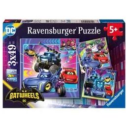 Puzzle Ravensburger "An alle Batwheels", bunt, Puzzles, KinderB:21cm H:21cm, Pappe, Motiv, 3 x 49 Teile; Made in Europe, B:21cm H:21cm