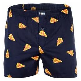 Webboxer Happy Shorts "Web-Boxershorts 1er Pack", Damen, Gr. M, bunt (pizza), Obermaterial: 100% Baumwolle CO., Unterhosen