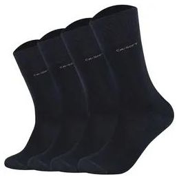Kurzsocken Camano "Socken 4er Pack", Herren, Gr. 43-46, blau (marine), Obermaterial: 80% Baumwolle CO. 17% Polyamid PA. 3% Elasthan EL., Socken
