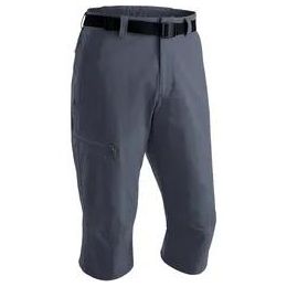Caprihose Maier Sports "Jennisei", Herren, Gr. 60, Normalgr&ouml;&szlig;en, grau, 90% Polyamid, 10% Elasthan, Hosen Caprihose, kurze Hose Herren, luftige Wanderhose, leichte Outdoorhose, Reg Fit