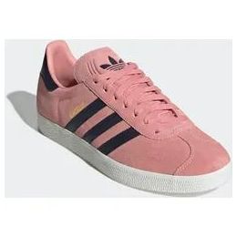 Sneaker Adidas ORIGINALS "GAZELLE", Herren, Gr. 40, wei&szlig; (glow pink, aurora schwarz, core wei&szlig;), Leder, Synthetik, Schuhe Sneaker