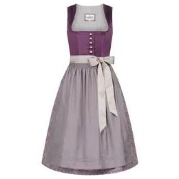 N&uuml;bler Dirndl N&Uuml;BLER "Midi Dirndl Giovanna", Damen, Gr. 40, EURO, lila, Obermaterial: 100% Polyester PES., Kleider
