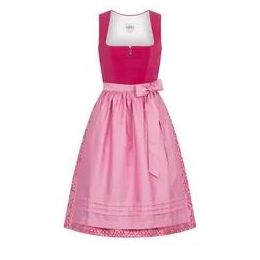 N&uuml;bler Dirndl N&Uuml;BLER "Dirndl Midi Karla", Damen, Gr. 38, EURO, rosa, Obermaterial: 90% Polyamid PA. 10% Viskose CV., Kleider