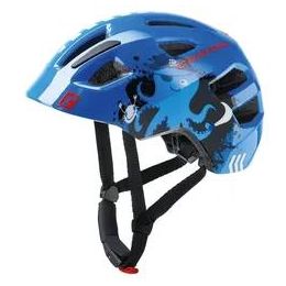 Kinderfahrradhelm Cratoni "MAXSTER" Gr. 52, blau (pirat, blau glanz), Helme, Kinder, 52/56 Kopfumfang: 52cm - 56cm
