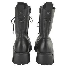 Stiefel Buffalo "Buffalo ESCAPE LACE UP HI WARM", Damen, Gr. 41, schwarz, Kunstfaser, unifarben, Schuhe Stiefel